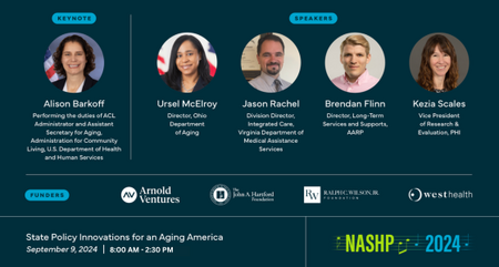 NASHP Pre-Conference: State Policy Innovations for an Aging America