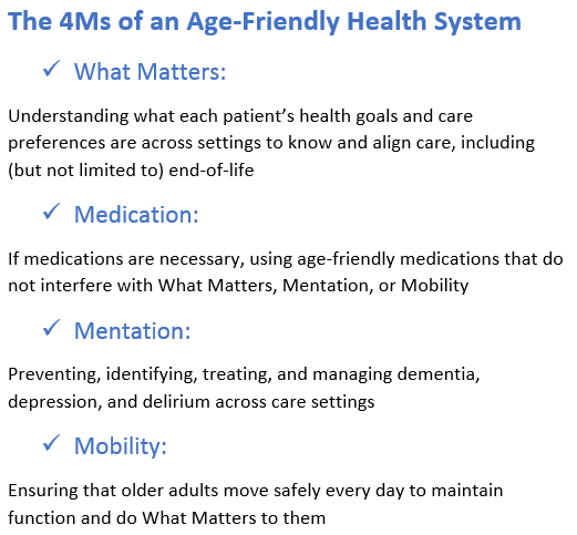 Discovering the 4Ms: A Framework for Creating Age-Friendly Health Systems
