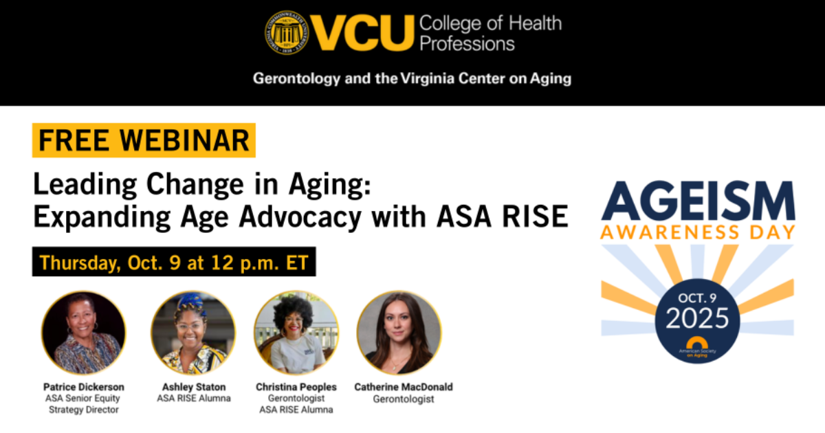 Ageism Awareness Day Webinar: Leading Change in Aging - Expanding Age ...