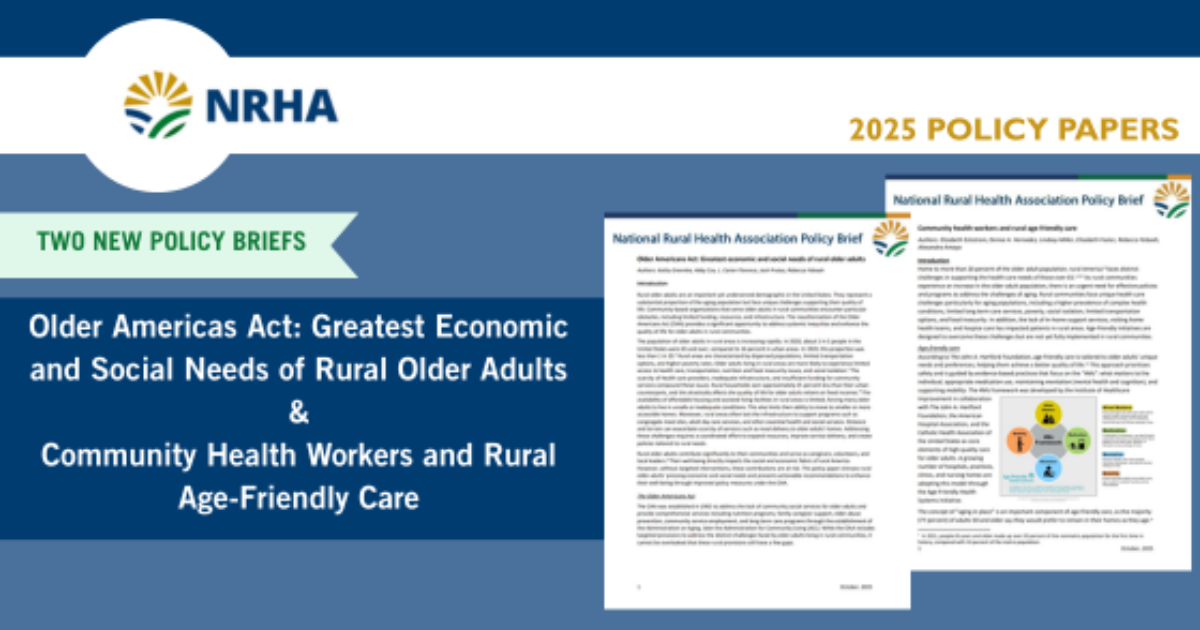National Rural Health Association: Policy Briefs on the Older Americans ...